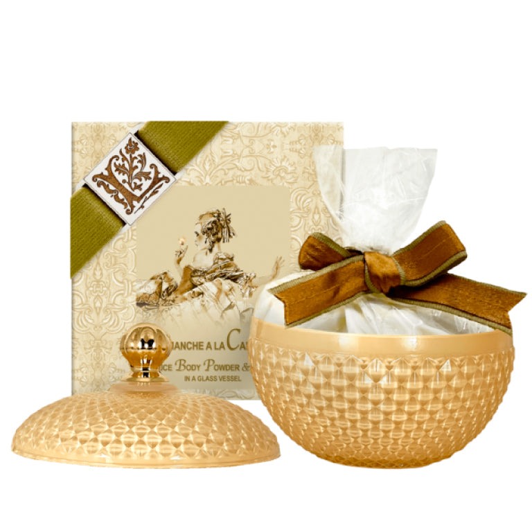 Luxury Body Powder: Dimanche a la Campagne in Glass Vessel, Rice-based ...